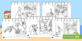 Christmas Shapes Colouring Page (teacher made) - Twinkl