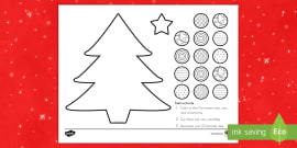Christmas Tree Shape Cut and Paste Activity (Teacher-Made)