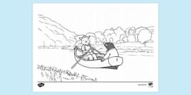 Finish the Rhyme: Row, Row, Row Your Boat Worksheet - Twinkl