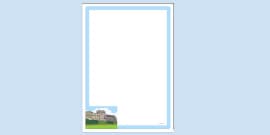 FREE! - Medieval Castle Page Border | Page Borders | Twinkl