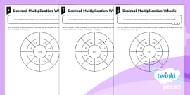 Multiplying Decimals Grid Method Worksheet - Maths Resource