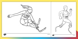 Paralympic Games Colouring Pages (teacher made) - Twinkl