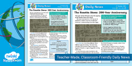 KS2 The Rosetta Stone Fact Sheet (Teacher-Made) - Twinkl