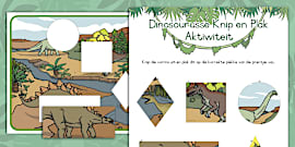 Voorskool - Dinosourusse - Spreek Dinosourusname Foneties Uit: Plakkaat