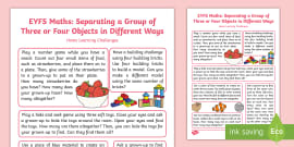 EYFS Maths: Beginning to Represent Numbers Home Learning Challenges