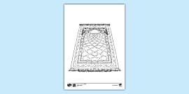 Ramadan Prayer Mat Bookmark -Colouring Activity - Colouring