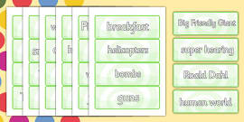 FREE! - Vocabulary Poster to Support Teaching on The BFG