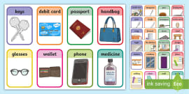 Classroom Objects Flashcards in English - ESL Resource