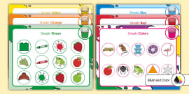 Fruits and Vegetables Smash Mats (teacher made) - Twinkl