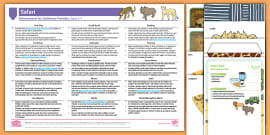 African Countries Safari Role Play Badges (teacher made)
