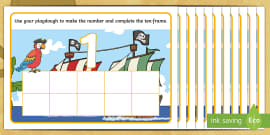 Pirate Treasure Ten-Frame Counting Activity (teacher made)