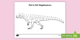 FREE! - T-Rex Dot to Dot Activity Without Numbers | Twinkl Resources