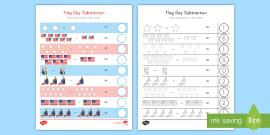 Flag Day Addition Activity | Math | Twinkl USA - Twinkl
