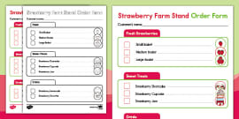 Strawberry Farm Stand Dramatic Play Pack (Teacher-Made)