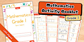 Grade 1 Maths Term 1 Maths Assessment (CAPS Aligned)