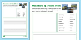 Mountain Writing Template (teacher made) - Twinkl