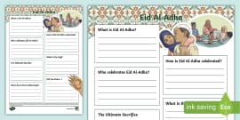 Eid Al-Fitr Fact File Template (teacher made) - Twinkl
