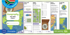 Grade 5 Map Skills Workbook (teacher made) - Twinkl