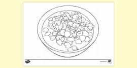 Sweet Punjabi Lassi Colouring Sheet | Colouring Sheets
