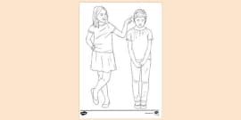 FREE! - Child Pointing Colouring Sheet | Colouring Pages