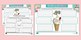 Making Ice Cream Sequencing Mind Map (teacher made) - Twinkl