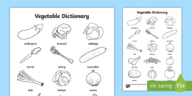 * NEW * Fruit Dictionary Colouring Sheet (teacher made)