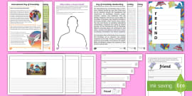 International Day of Friendship Colouring Cards