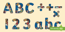 Maths Working Wall Themed Display Lettering (Teacher-Made)