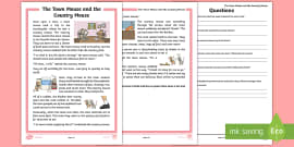Traditional Tales Reading Comprehension Activity Pack
