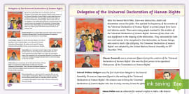 UN Declaration of Human Rights Colouring Sheet - Twinkl