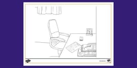 FREE! - Office Colouring Sheet | Twinkl Resources - Twinkl