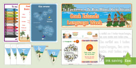Cook Island Language Week Greetings Display Poster