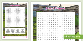 KS2 Mount Stewart Colouring Page (teacher made) - Twinkl