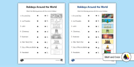 Holidays Around the World Posters (Teacher-Made)
