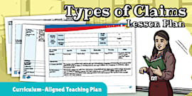 Types of Claims Activity Sheet | Grade 8 | Twinkl PH