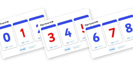 0 to 10 Number Flashcards - 0-10, flashcards, visual aid, maths