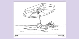 FREE! - Pile of Sand Colouring Sheet (teacher made) - Twinkl