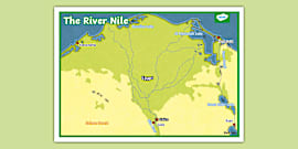 The Journey of the River Nile - Map of the River Nile