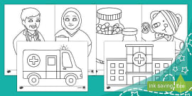 First Aid Colouring Pages (teacher made) - Twinkl