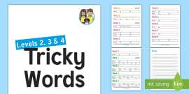Phase 3 Phonics Tricky Words Activity Booklet (teacher made)
