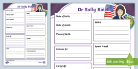 Sally Ride Poster and Fact File | Science | Beyond - Twinkl