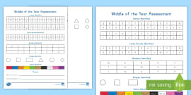 Alphabet Knowledge Assessment Sheet | Kindergarten Resources