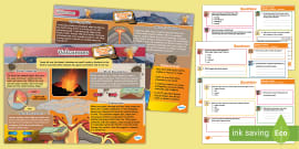 Volcano Information Text KS2 Comprehension Activity - Twinkl