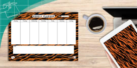 Retro Weekly Planner | Twinkl Busy Bees (teacher made)