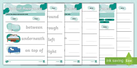 Spatial Awareness Worksheets (teacher made) - Twinkl