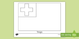 Fiji Flag Colouring Sheet - Twinkl