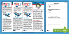 World War II Reading Comprehension Worksheets (PDF) – UKS2