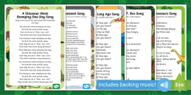 Roar! Dinosaur Poem Pack (teacher made) - Twinkl