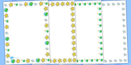 Twinkle Twinkle Little Star Page Borders (teacher made)