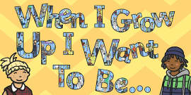 FREE! - When I Grow Up Worksheet / Worksheet (teacher made)